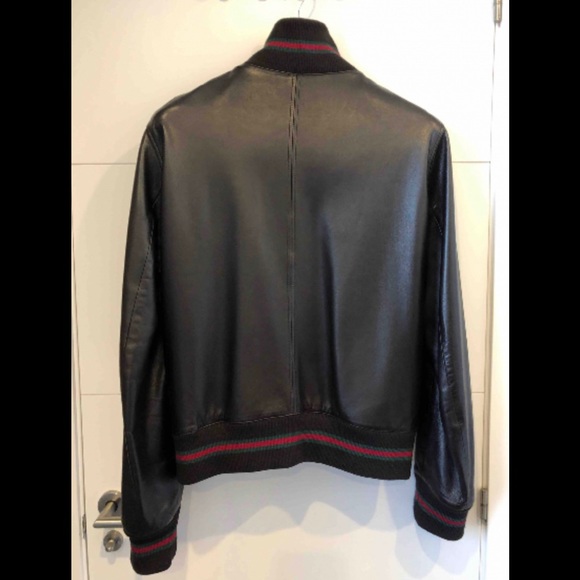 Gucci | Jackets & Coats | Gucci Brown Leather Jacket | Poshmark